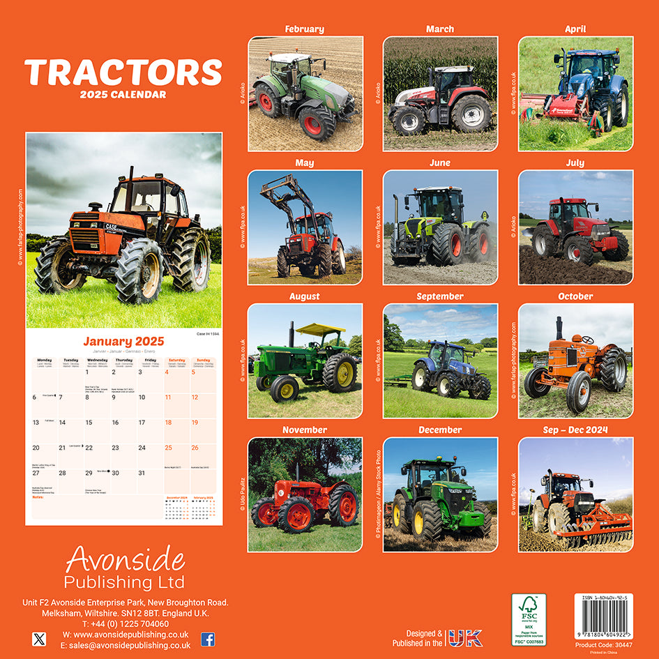 Tractors Kalender 2026 – De Kalenderman